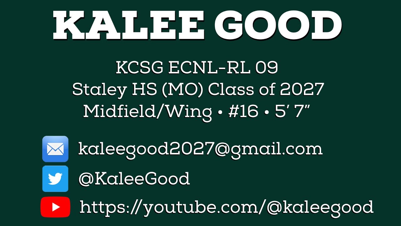 Kalee Good (Class 2027) • U14 Spring Season - YouTube