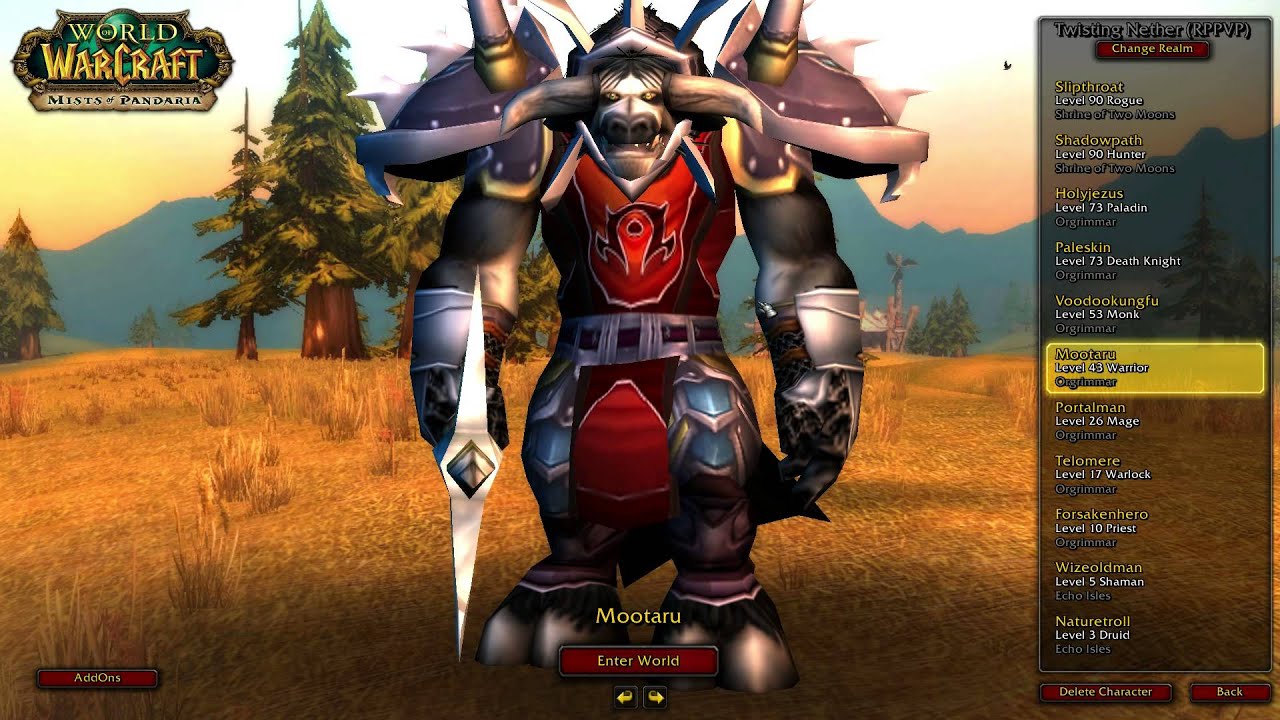 My WoW characters part 2 - YouTube