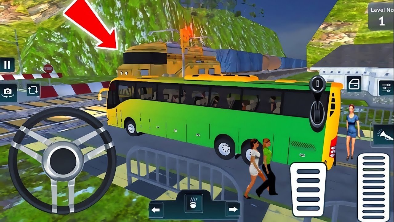 The Train is Going The Bus Has Stopped | A1 Bus Games | Bus Wala Game ...
