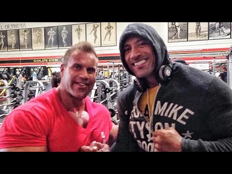 Jay Cutler Arms Workout At Gold's Gym With Dwayne \