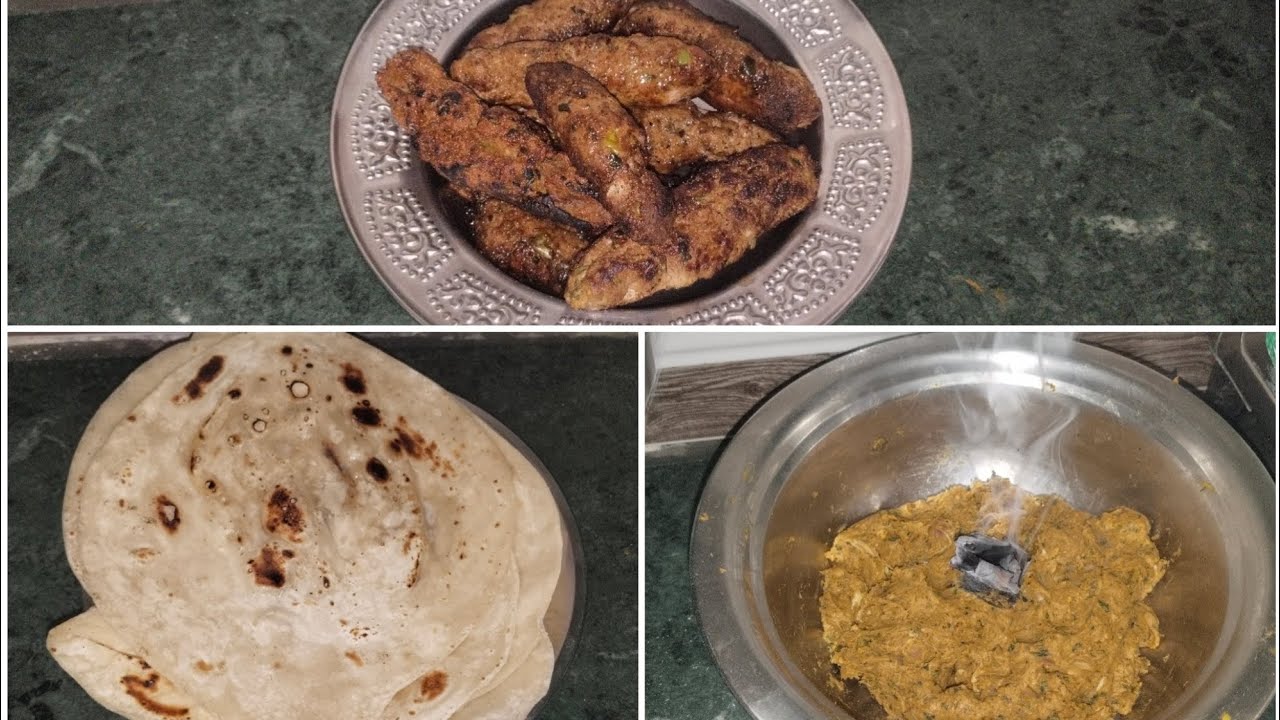 Seekh kabab and roti recipe at home || sehri special recipe | #tasleem ...