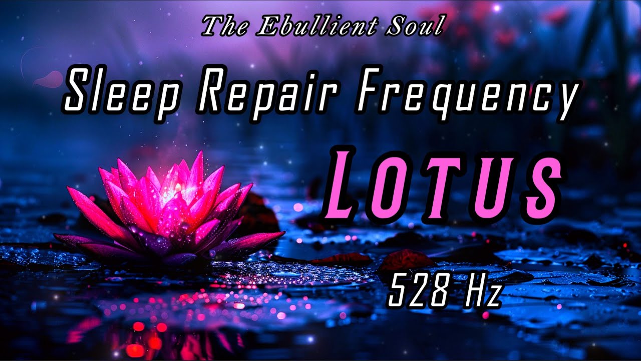 528 Hz - Sleeping Music With Healing Frequency 🌸 Lotus Blossom 🌸 8 Hour ...