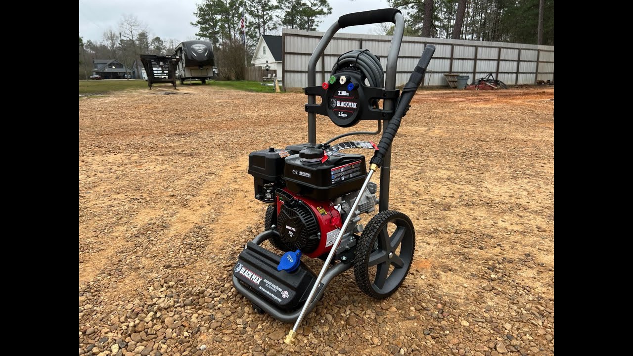 2022 Black Max 3100 Gas Powered Portable Pressure Washer SN125 Lot#428 ...