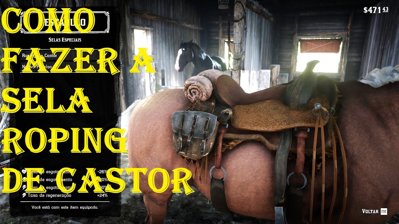 Red dead redemption 2, como fazer a sela de castor - YouTube