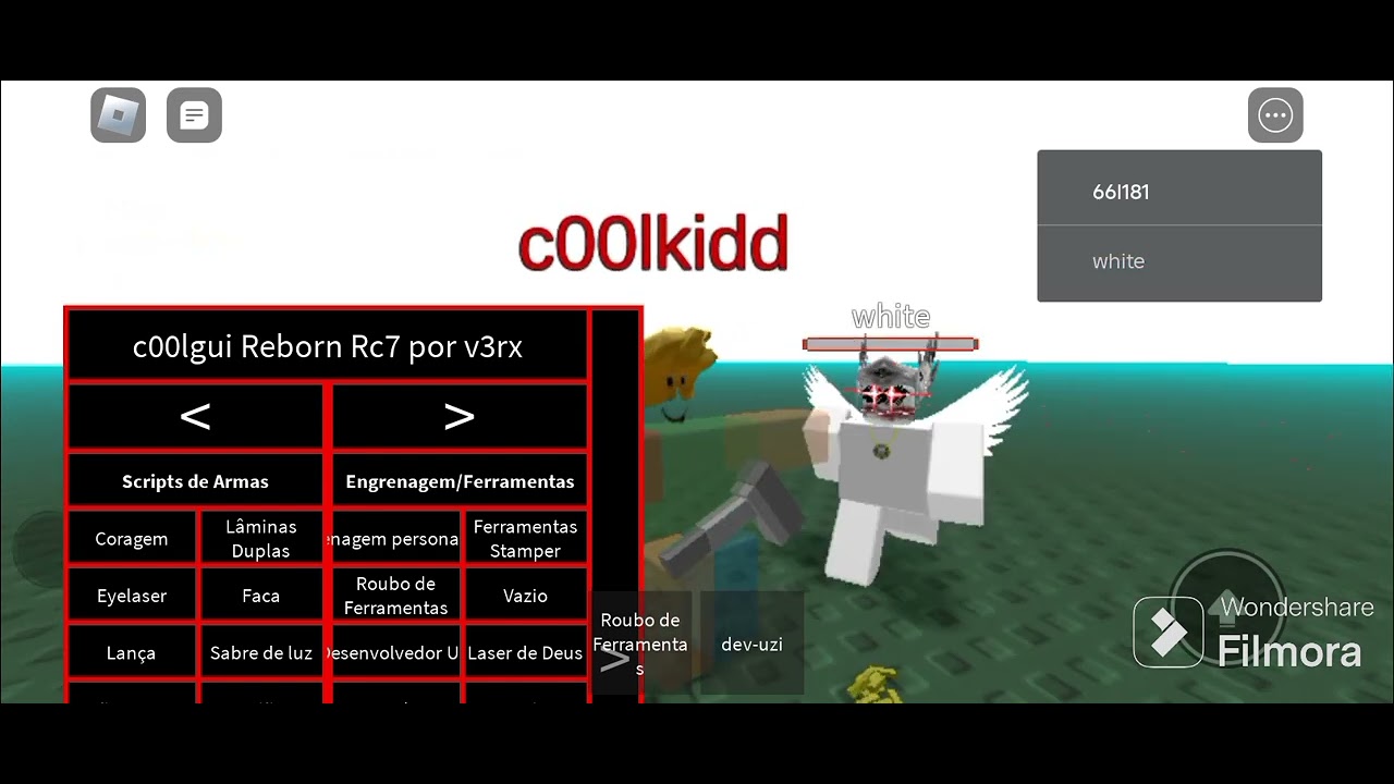 usando hack do cOOkidd em um mapa do Roblox - YouTube