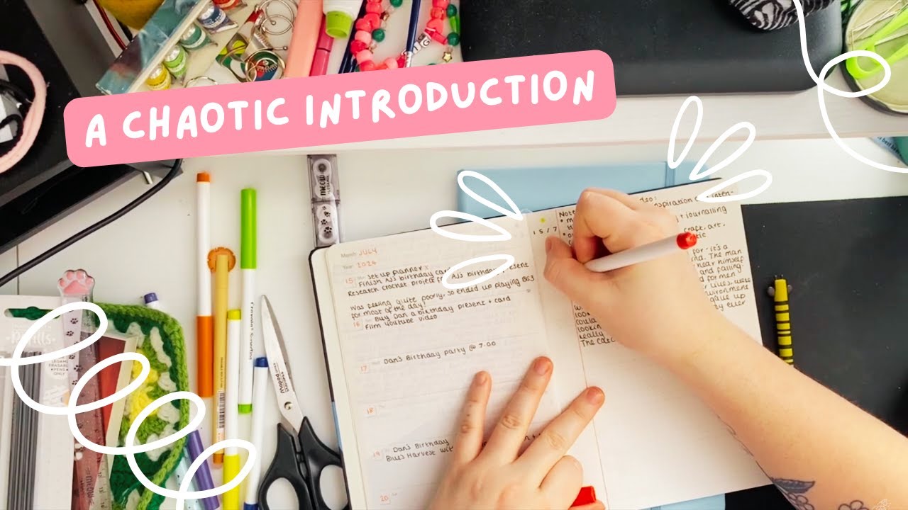 a chaotic introduction | my planning & commonplace system - YouTube