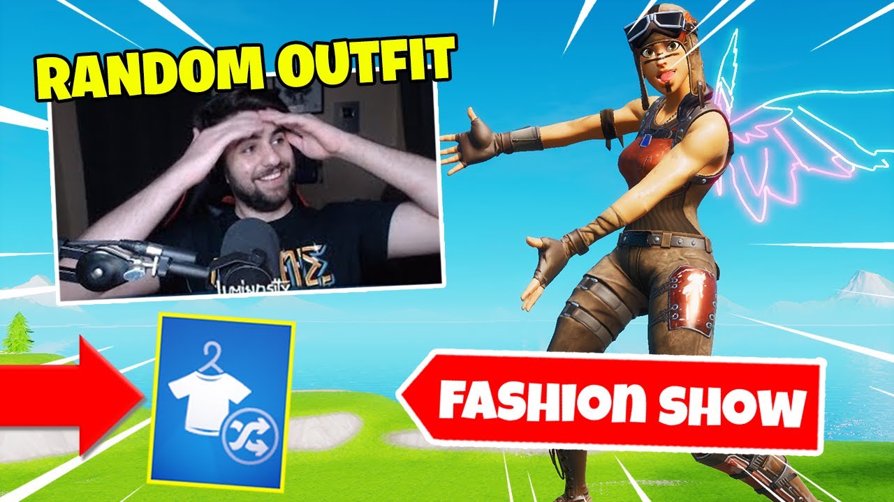 I STREAM SNIPED A FASHION SHOW with a RANDOM SKIN GENERATOR and WON ...