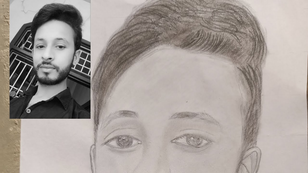 how to draw a face drowning tutorial step by step for beginners | - YouTube