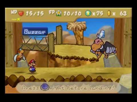 Let's Play Paper Mario [Part 14] Parakarry! and Buzzar! - YouTube