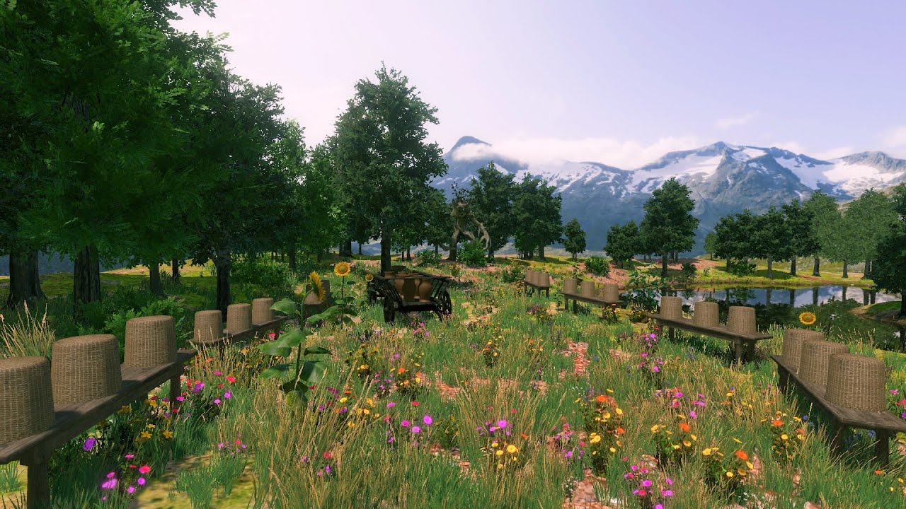 Medieval Meadery Bee Yard | Relaxing Medieval Fantasy Ambience and ...