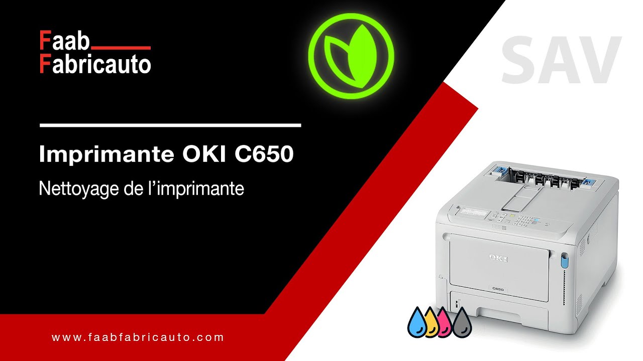 OKI C650 Nettoyage imprimante - YouTube