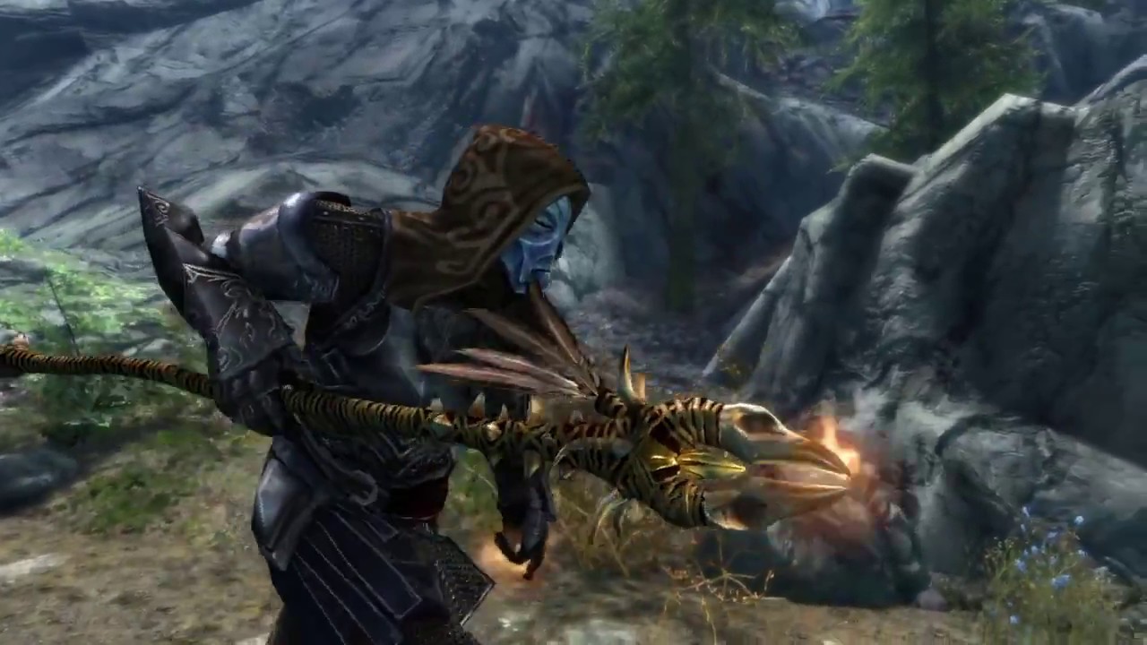 Skyrim Staves: Staff of Paralysis - YouTube