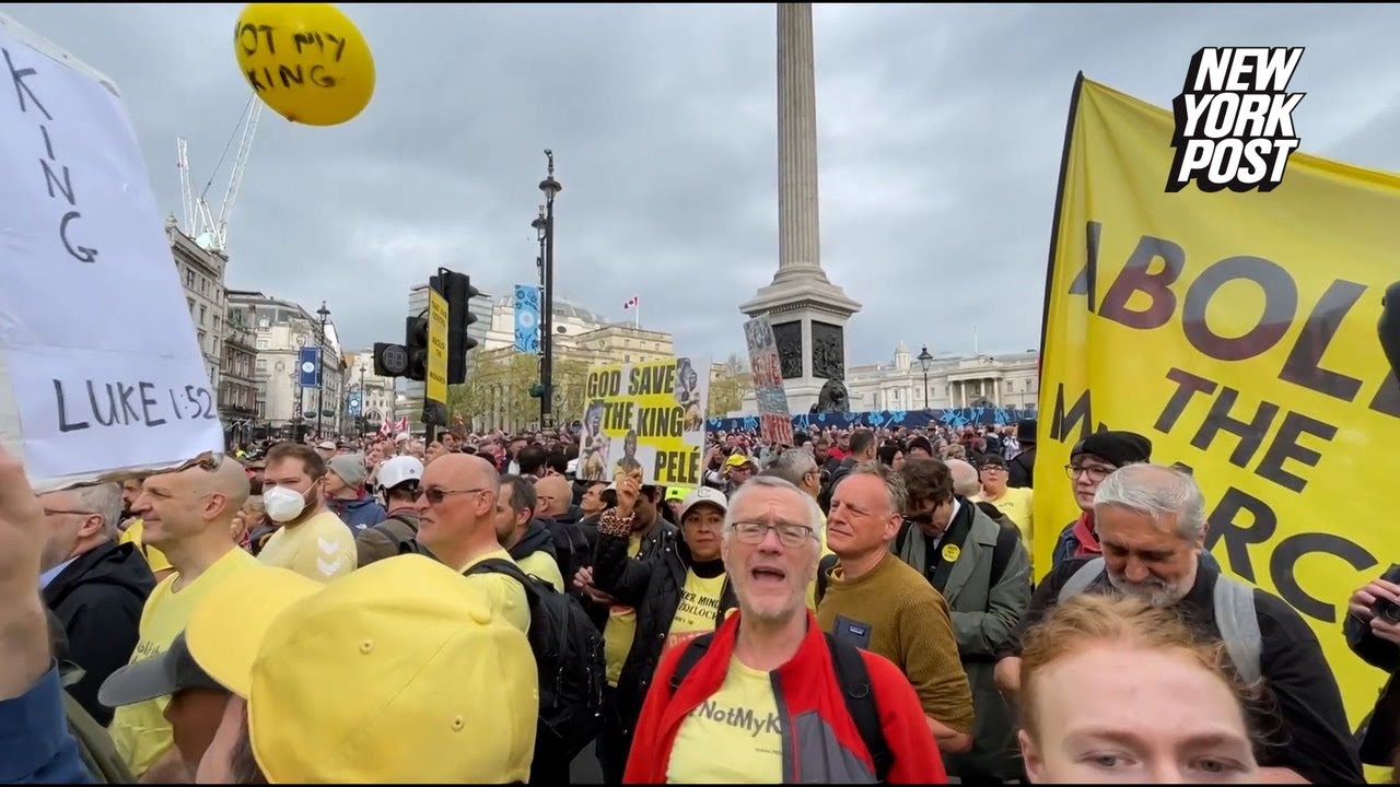 Protests and arrests ahead of the King's coronation | New York Post ...