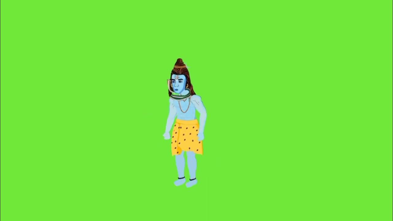 Shiv ji green screen video|| Free copyright #free #cartoon #animation #comedyvideo - YouTube