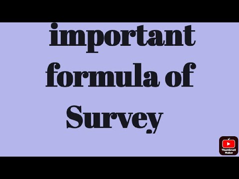 Important formula of Survey for civil engineering content understanding ...