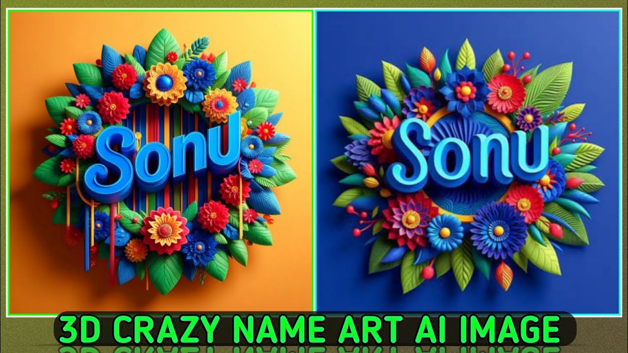 Viral Instagram Trending 3D Crazy Name Art AI Image Kaise Banaye #video ...