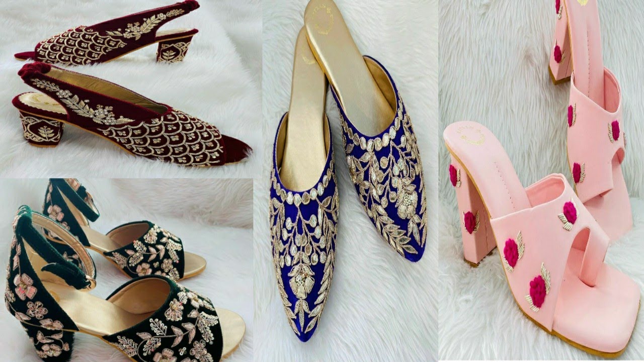Gorgeous Heels Designs | Latest Bridal / Ethnic heels#shorts - YouTube