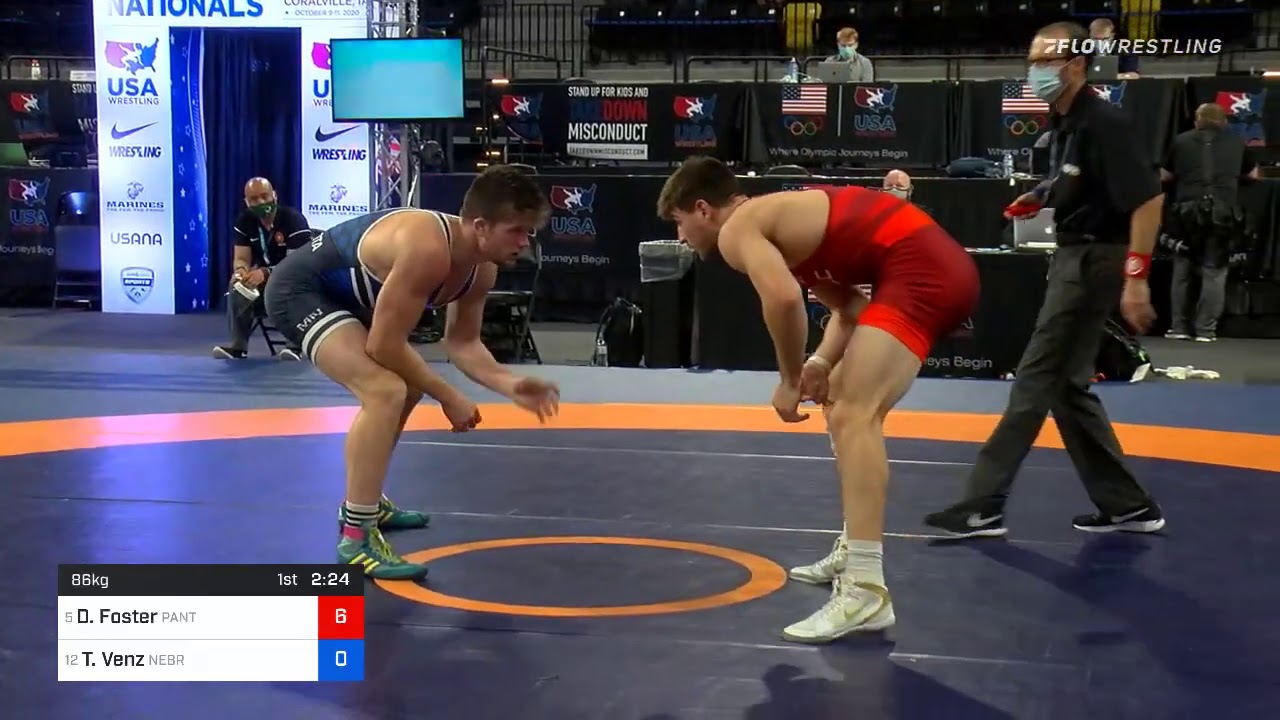 86 Kg Prelims Drew Foster Panther Wrestling Club RTC Vs Taylor Venz ...