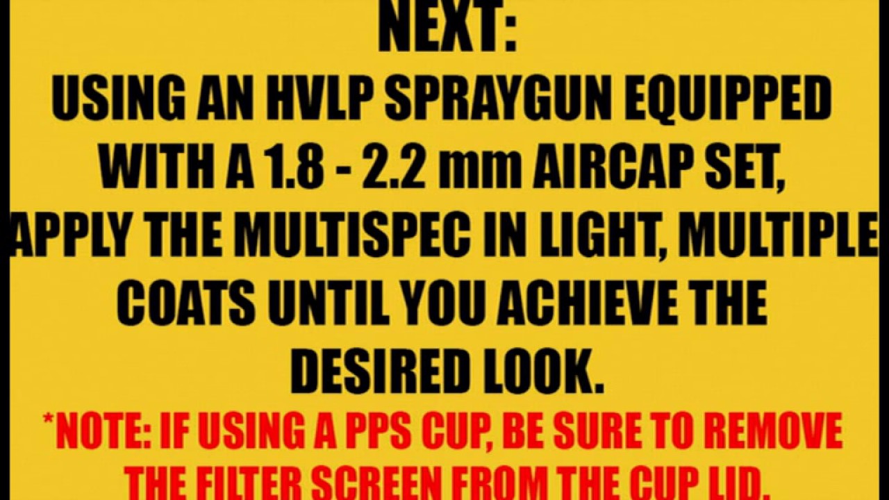 MULTISPEC APPLICATION INSTRUCTIONS - YouTube