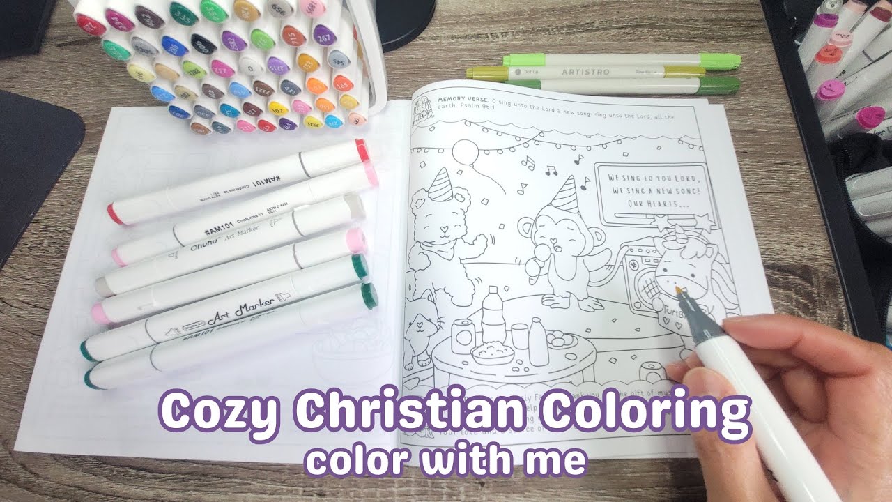 Christian Bible Verse Coloring Book for Relaxation | Joyful Karaoke ...