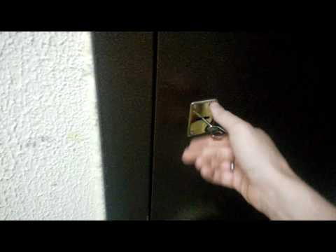 Установка сувальдного замка в металлическую дверь