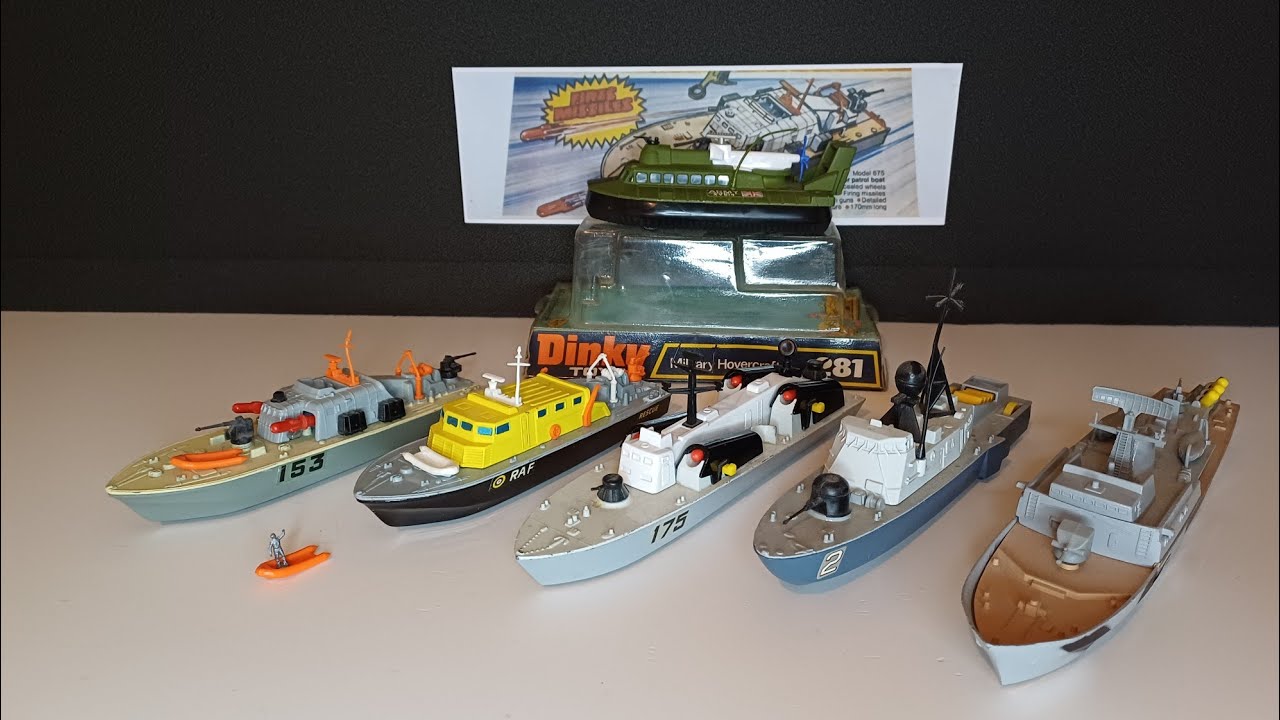 Dinky Toys Military Boats 1973-1978 - YouTube