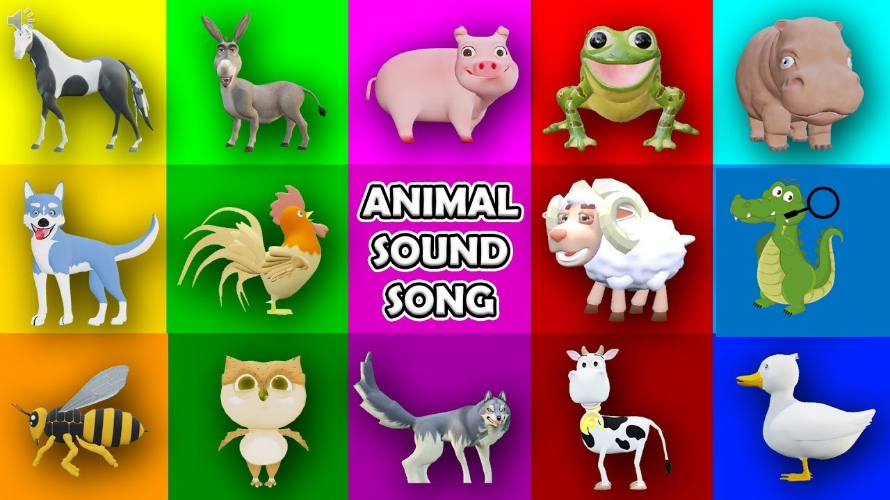 Kids Learn Animals and Their Sounds /Kids LEarning Animals Names And ...