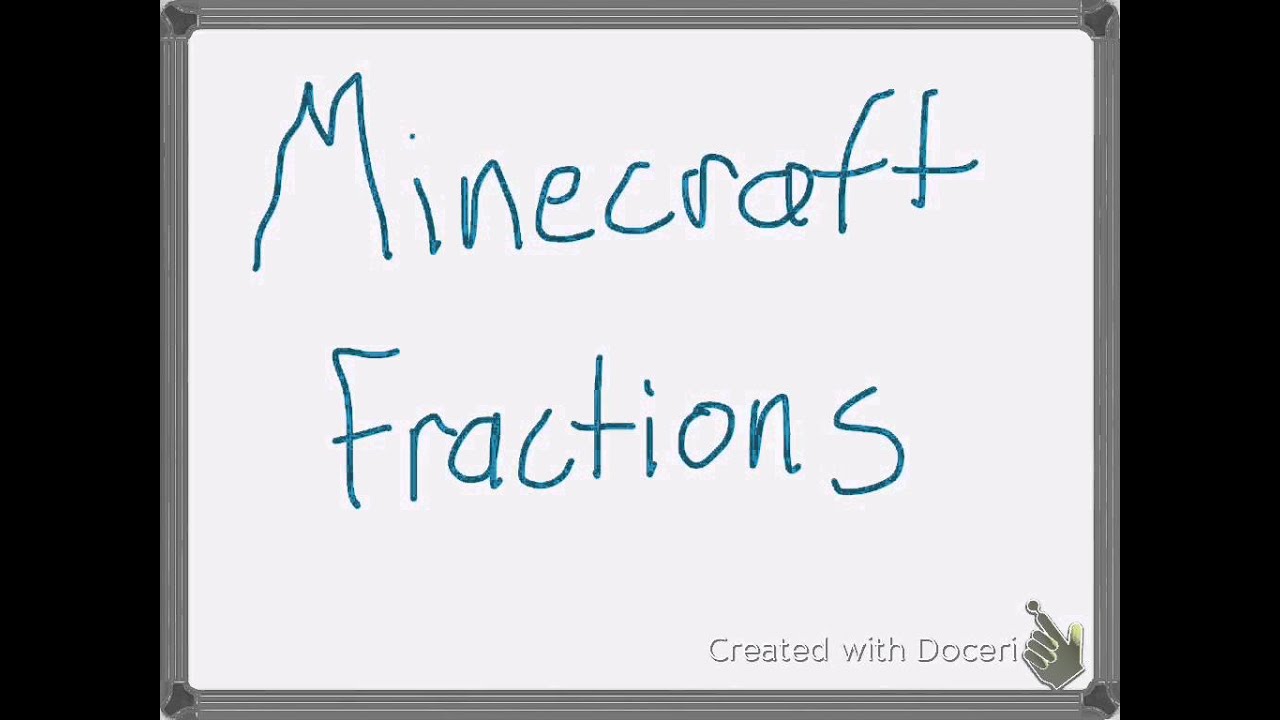 Minecraft Fractions with Mrs. Orozco's 4th Grade - YouTube