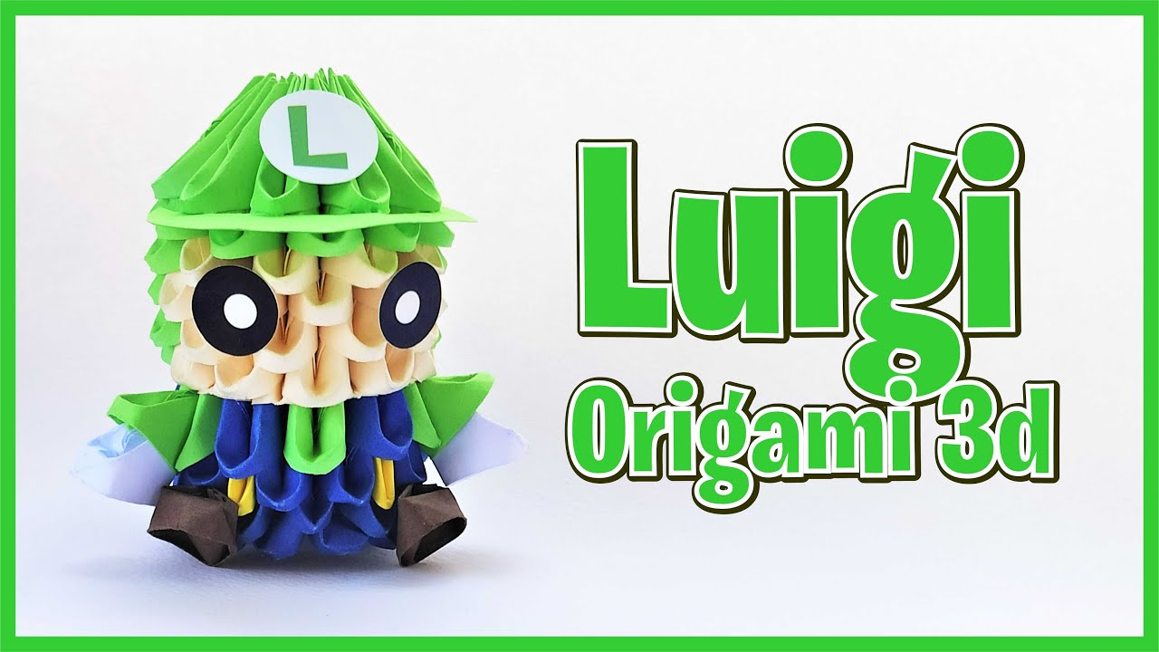 Cómo Hacer a LUIGI 🎮 de ORIGAMI 3d, en Español (FÁCIL) Tutorial Paso a ...
