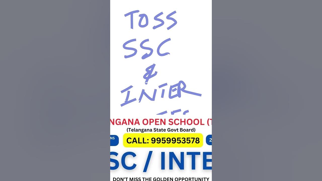 Telangana Open School Society TOSS TS Open 10th And Open Inter telangana-open-school-society-toss-ts-open-10th-and-open-inter
