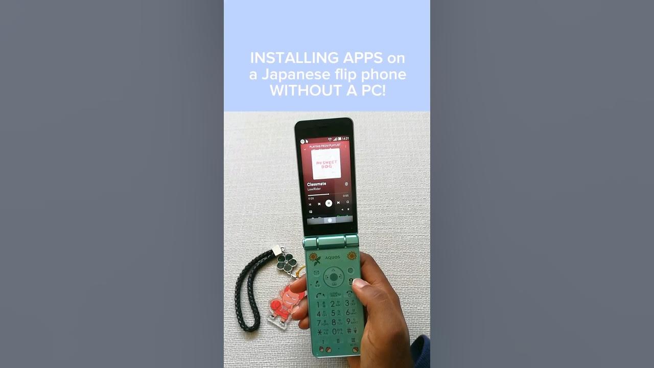 (PART 2) 3 ways to install apps on a japanese flip phone without a pc! #keitai #sharp aquos 2 ...