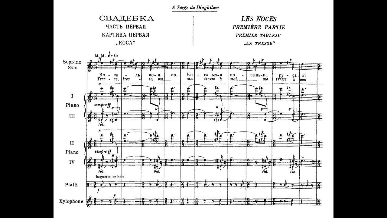 Stravinsky - Les noces (Freire, Argerich, Auer, Husson, et al; reg ...