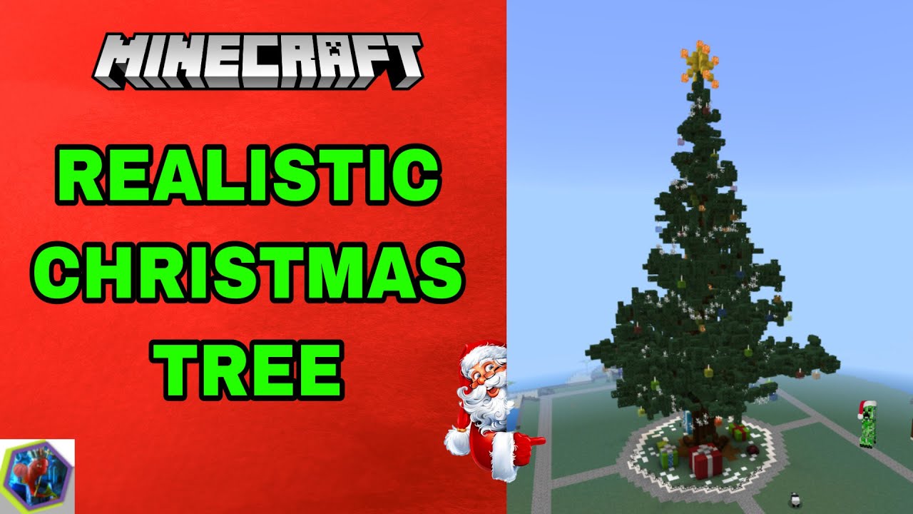 Minecraft: Building a Giant Christmas Tree! - YouTube