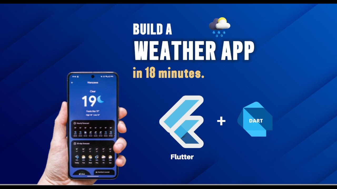 Weather App IN 18 MINUTES using Flutter. - YouTube