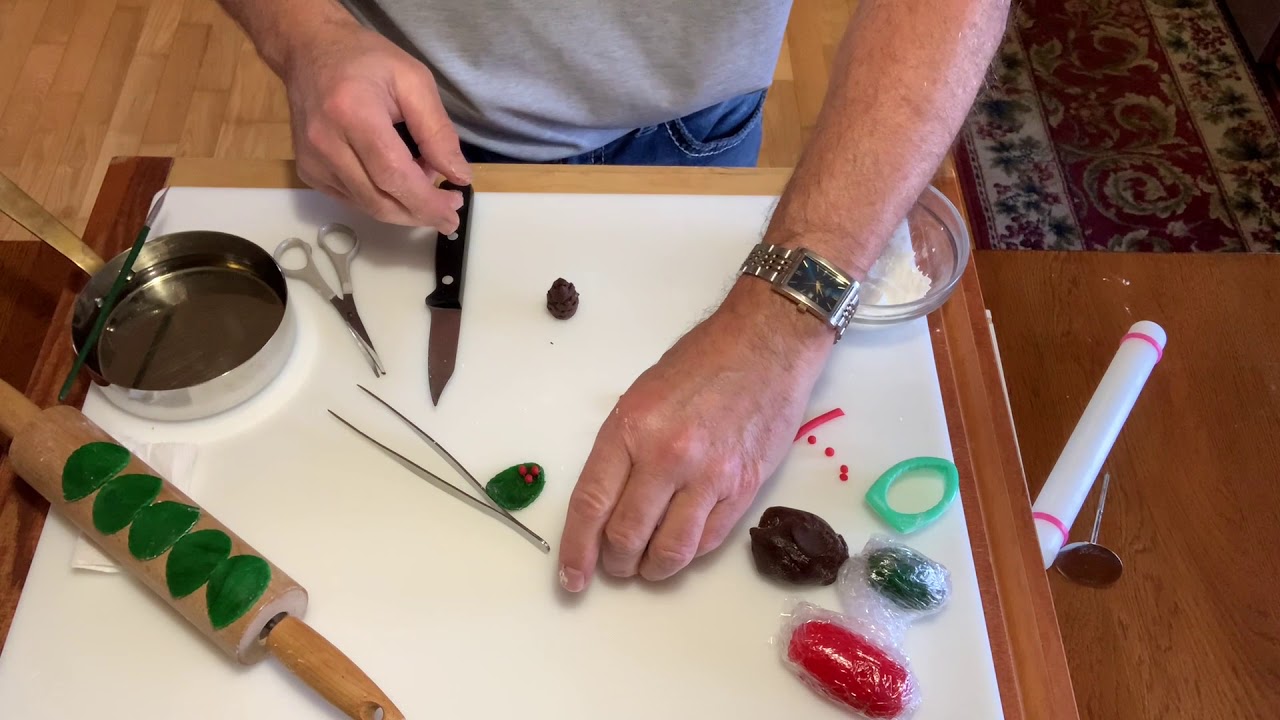 Marzipan Pine Cones - YouTube
