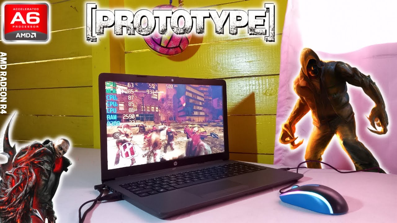 Prototype (AMD A6, Radeon R4 Graphics) Low End Laptop (512MB) - YouTube