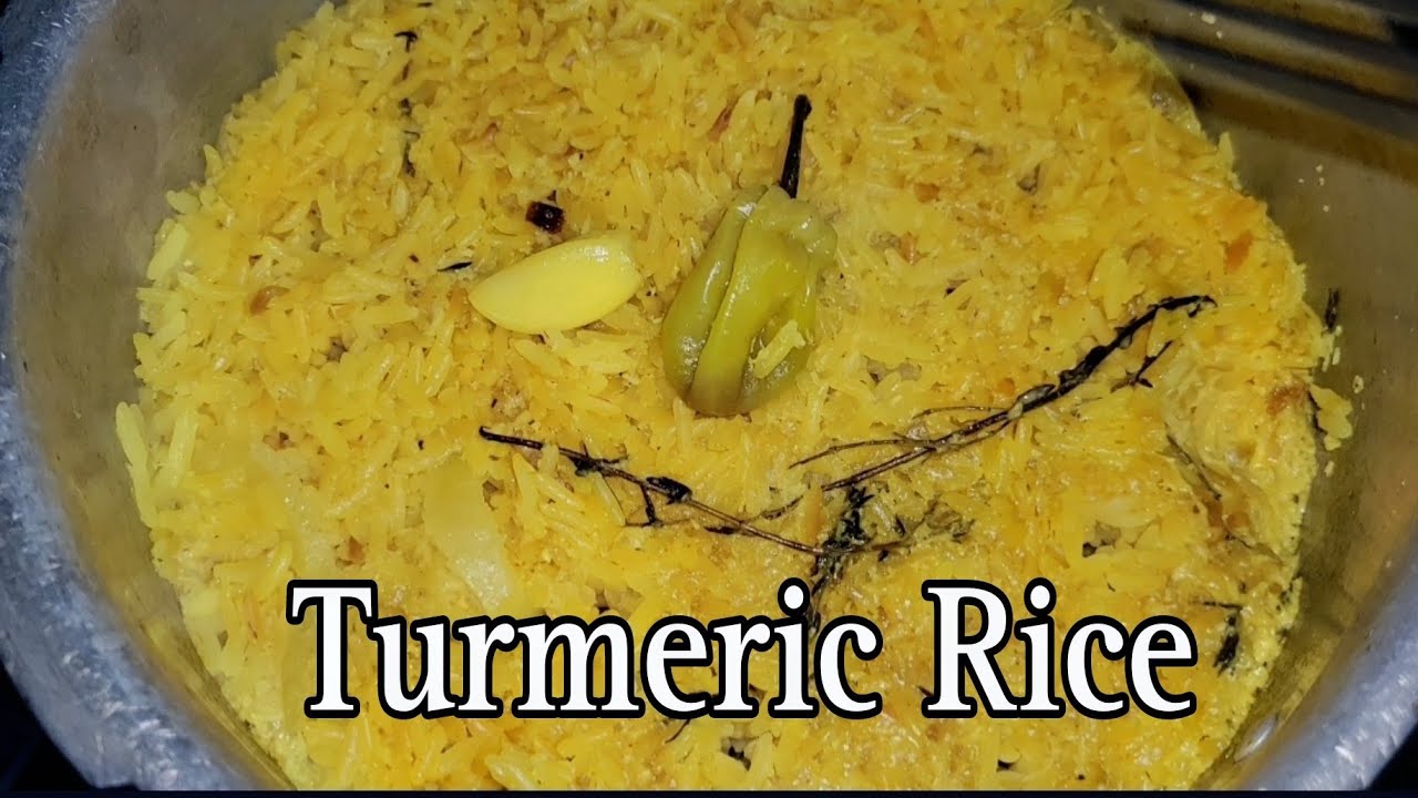 Turmeric Coconut Rice// Yellow Rice// Turmeric Rice Recipes - YouTube