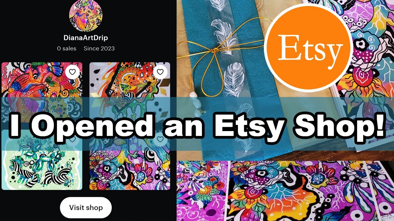 Studio Vlog: New Etsy Shop Owner, Packing Art Print Sample, Packing ...