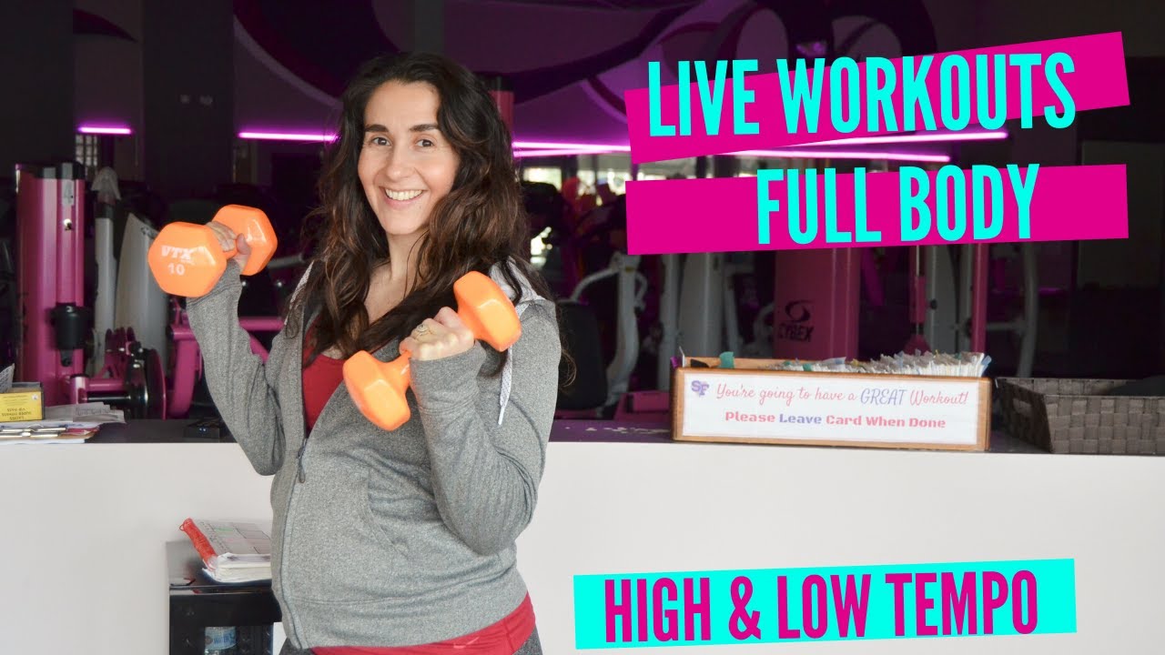 Full Body Live Workout Low and High Tempo - YouTube