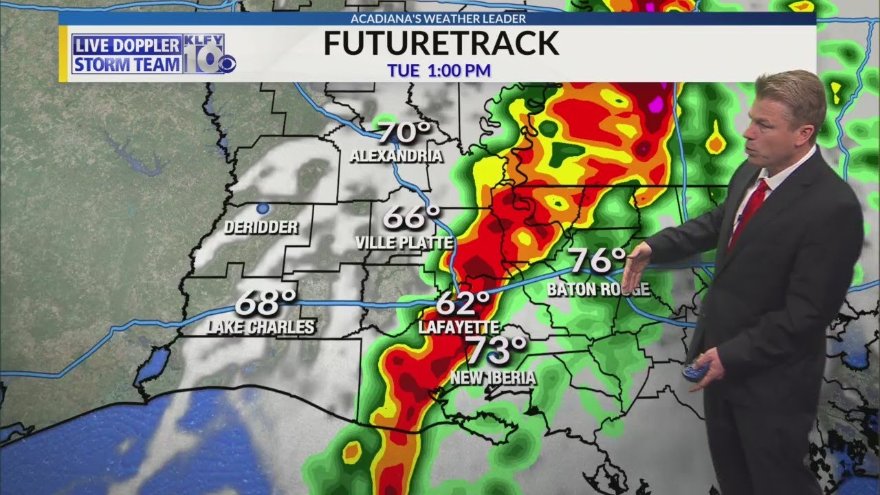 Chief Meteorologist Heath Morton shows future-track ahead of severe ...