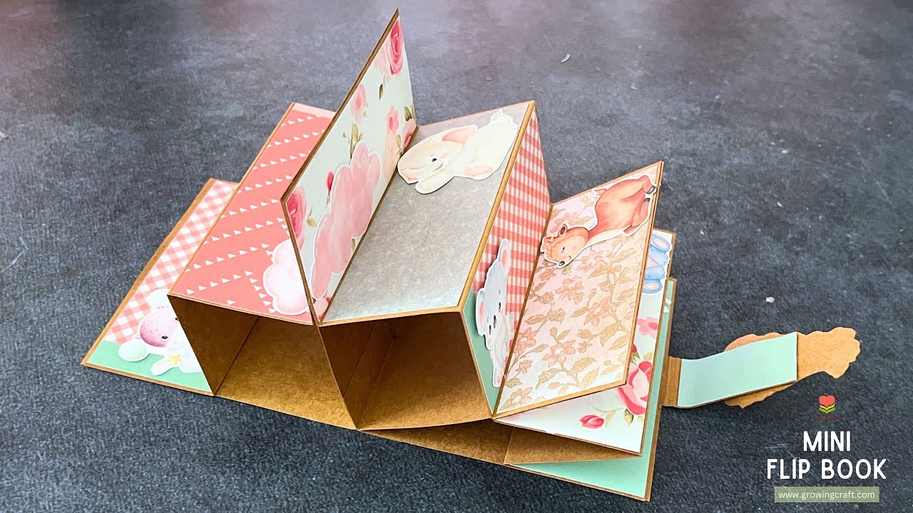 📖 Mini Flip Book Tutorial | Easy DIY Scrapbook Idea 📖 #diycrafts # ...