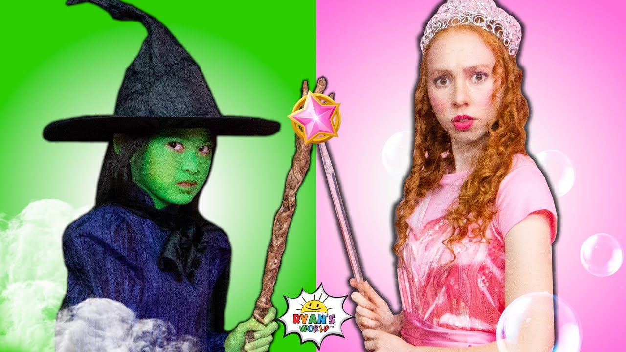 Kid's GREEN VS PINK Wicked Color Challenge! - YouTube