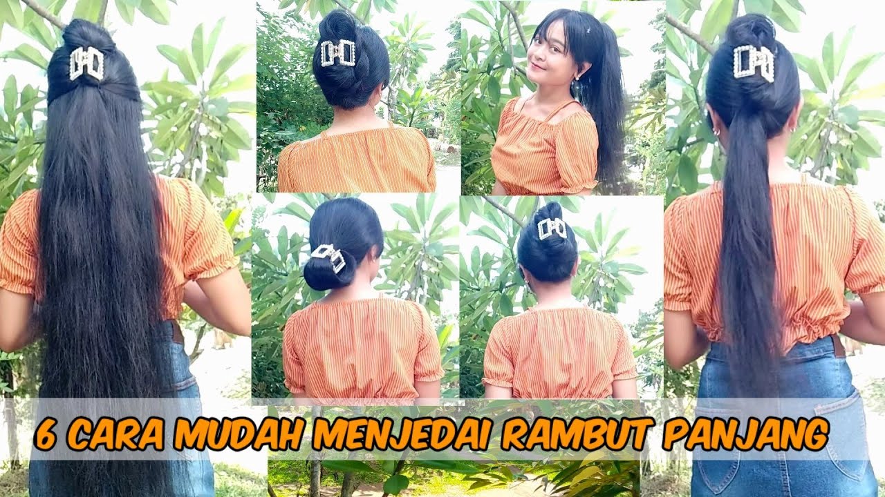 Cara Mudah Menjedai Rambut Panjang | Simple Hairstyles - YouTube