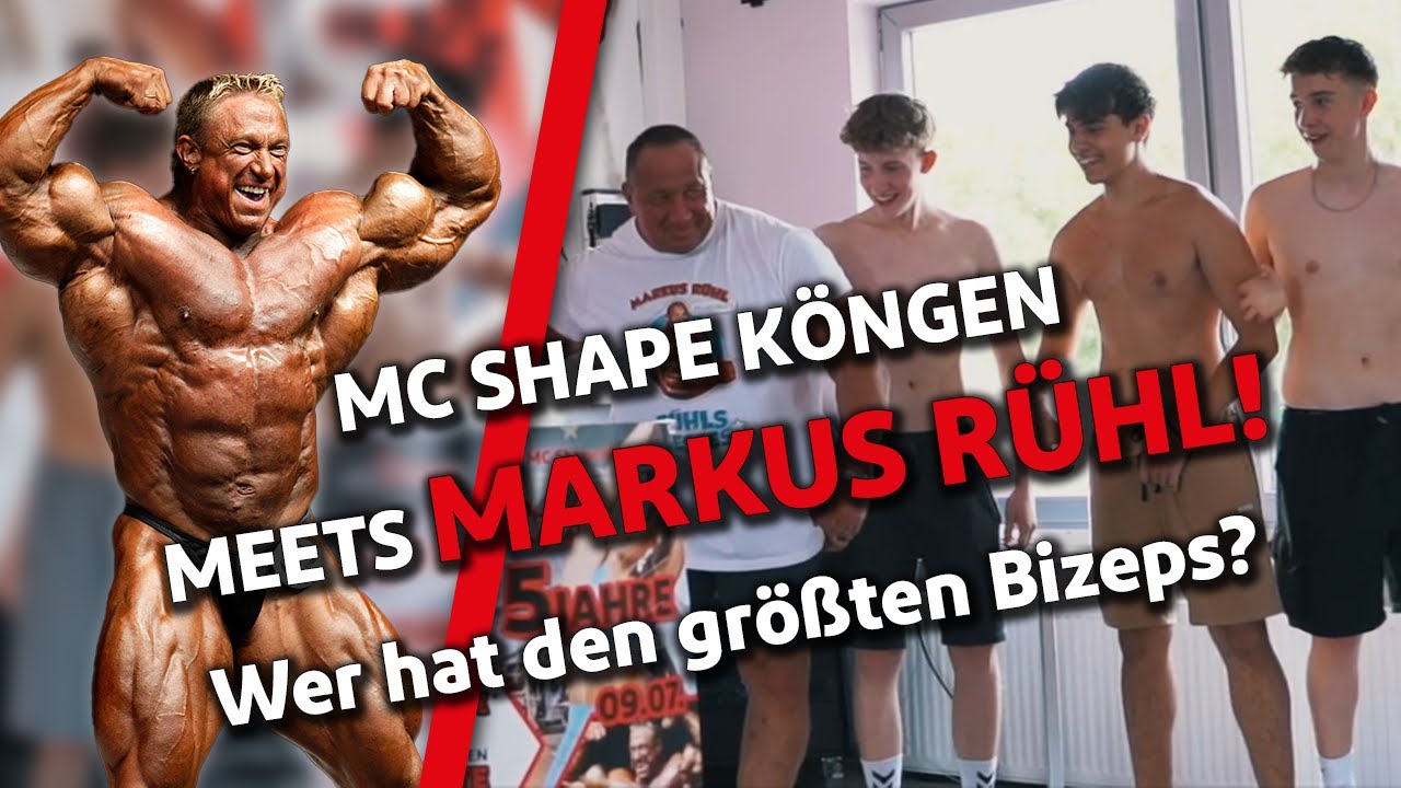 MC Shape Köngen meets MARKUS RÜHL: Wer hat den größten Bizeps??? - YouTube