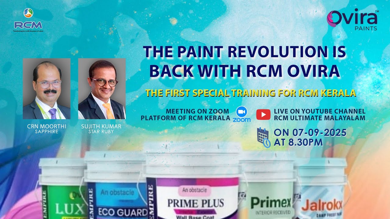 THE PAINT REVOLUTION IS BACK WITH RCM OVIRA PAINTS | SPECIAL TRAINING ...