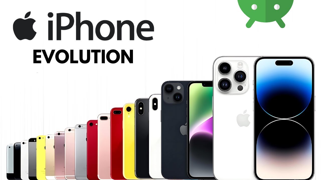 Evolution Of iphone | 1 To 15 Pro Max | History of iphone - YouTube