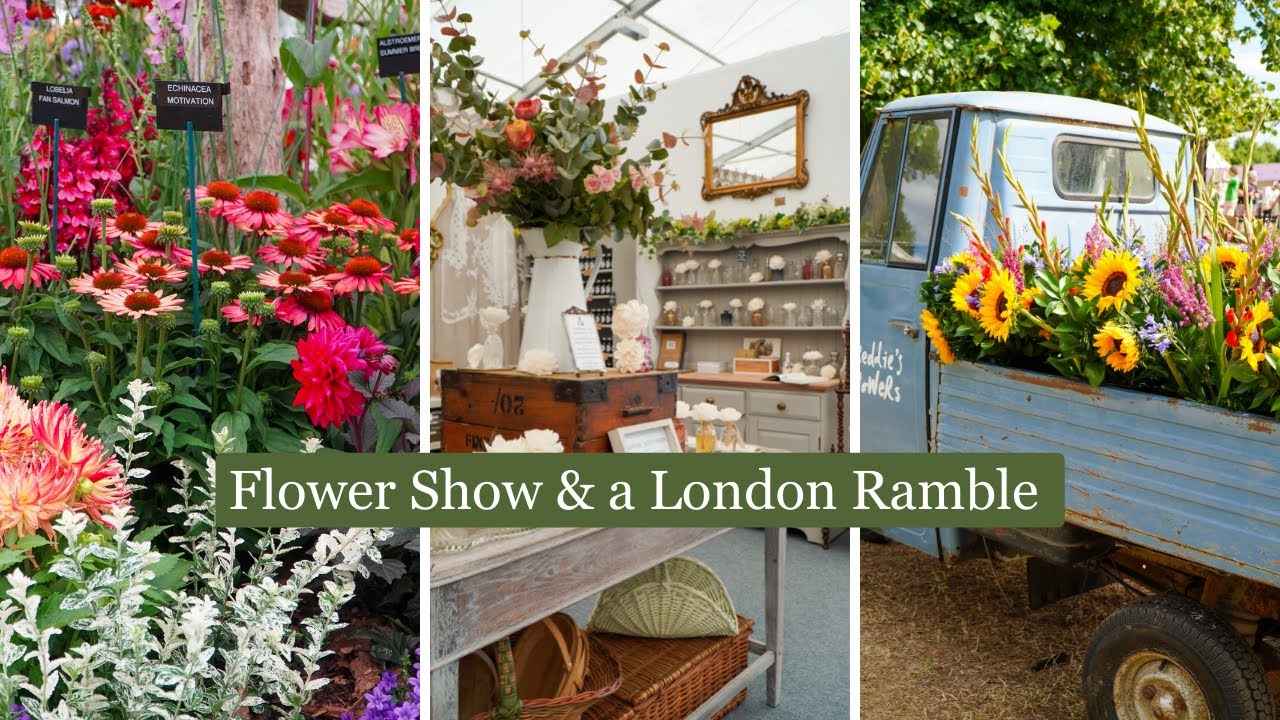 London flower show & a ramble! Lots of Summer garden inspiration - YouTube
