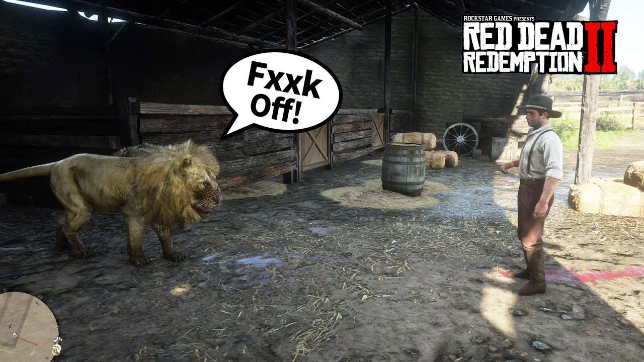 The Lion Confronts Villagers (No Mod) - Red Dead Redemption 2 - YouTube