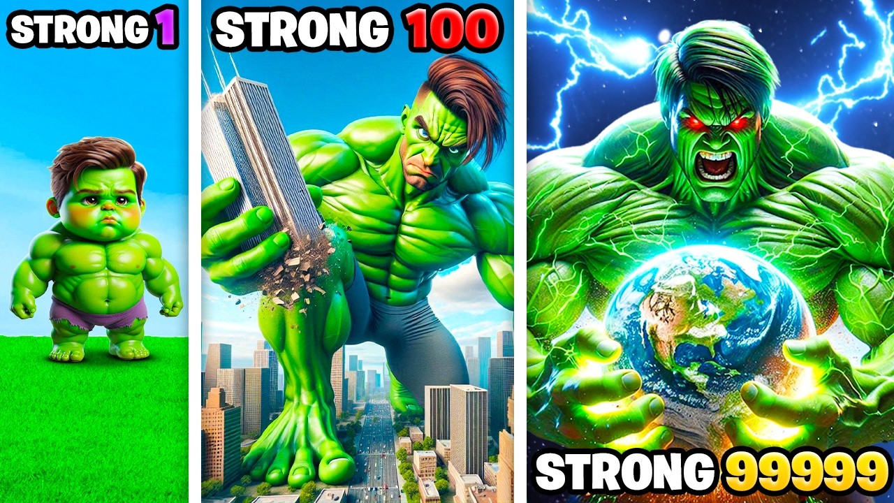 Weakest To STRONGEST GOD HULK In GTA 5! - YouTube