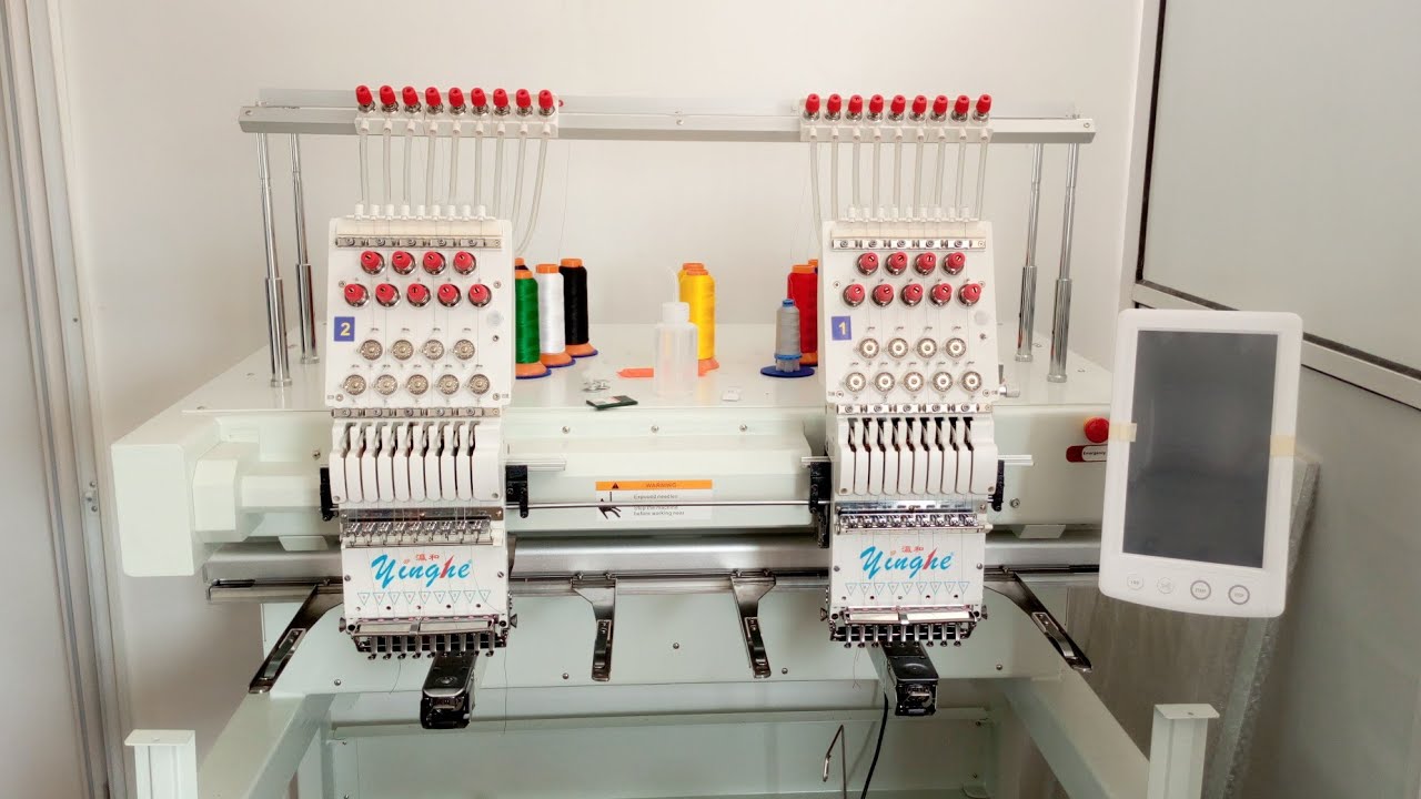 The new embroidery monogram machine - YouTube